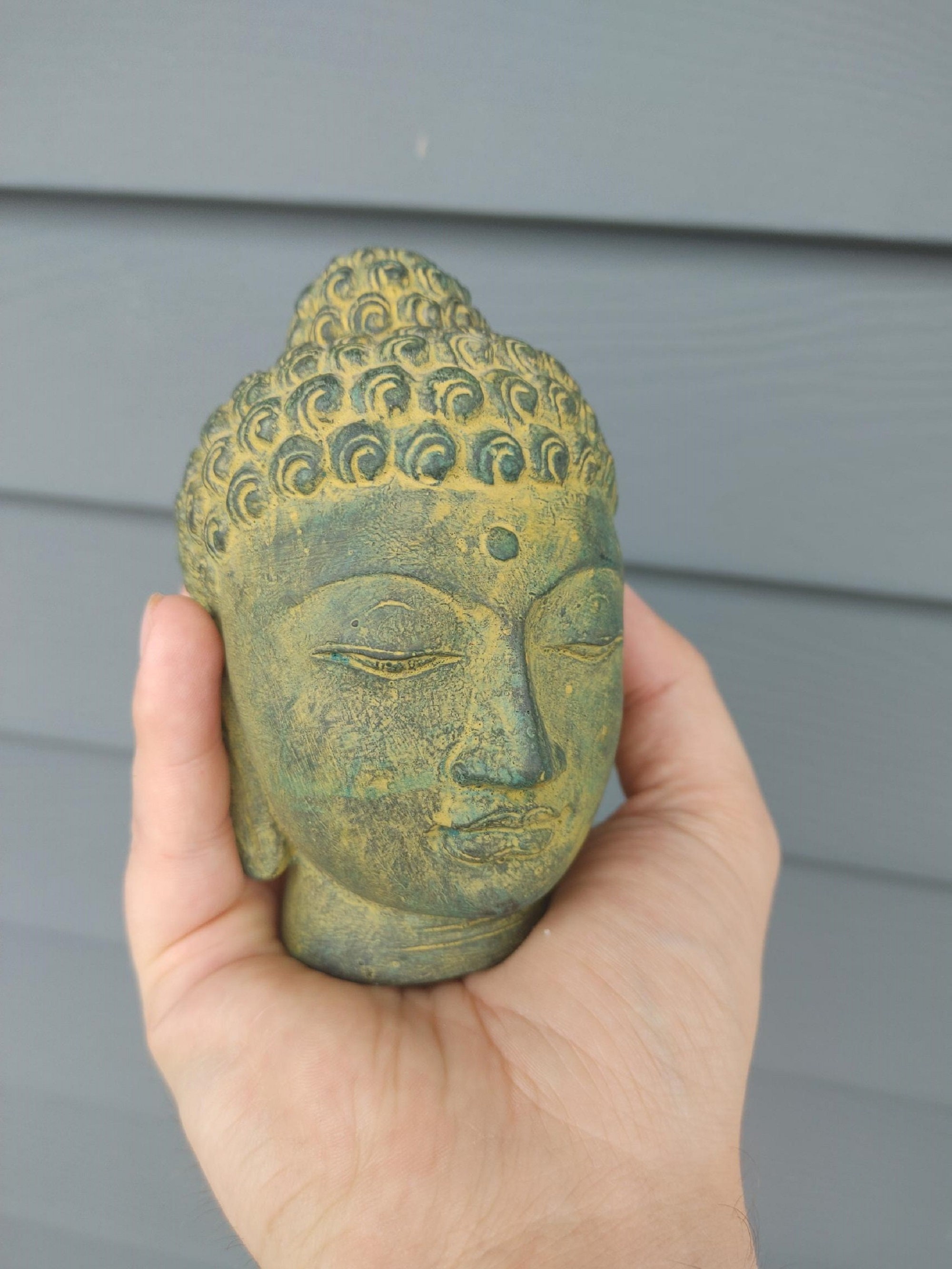 Buddha Head Statue Traditional Buddha Figurine for Yogi Gift | Etsy