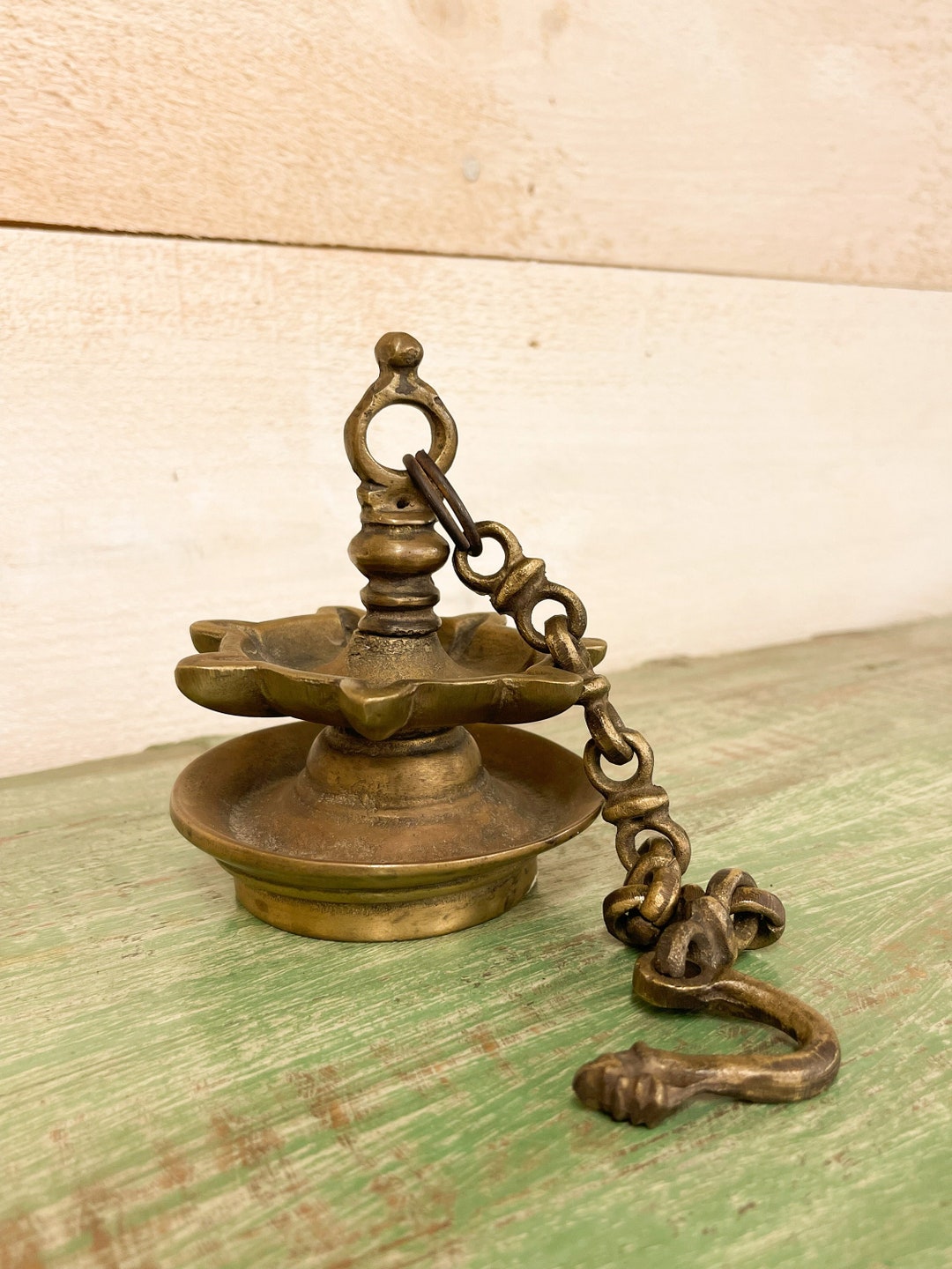 Antique Brass Diya – Indian Oil Lamp Candle Holder & Home Décor - Etsy