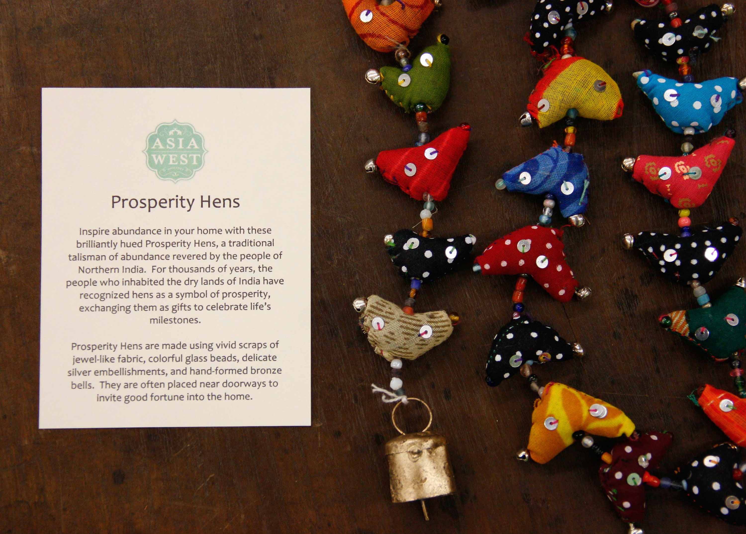 Indian Prosperity Hens Hand-made Hanging Strand of Chickens | Etsy