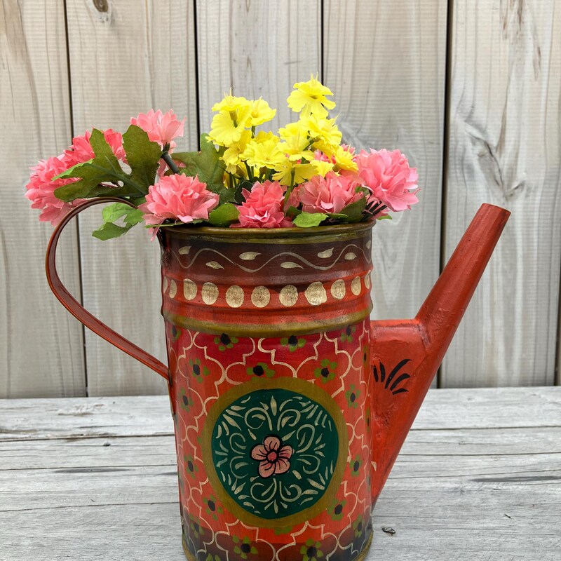 Painted Watering Can - Etsy