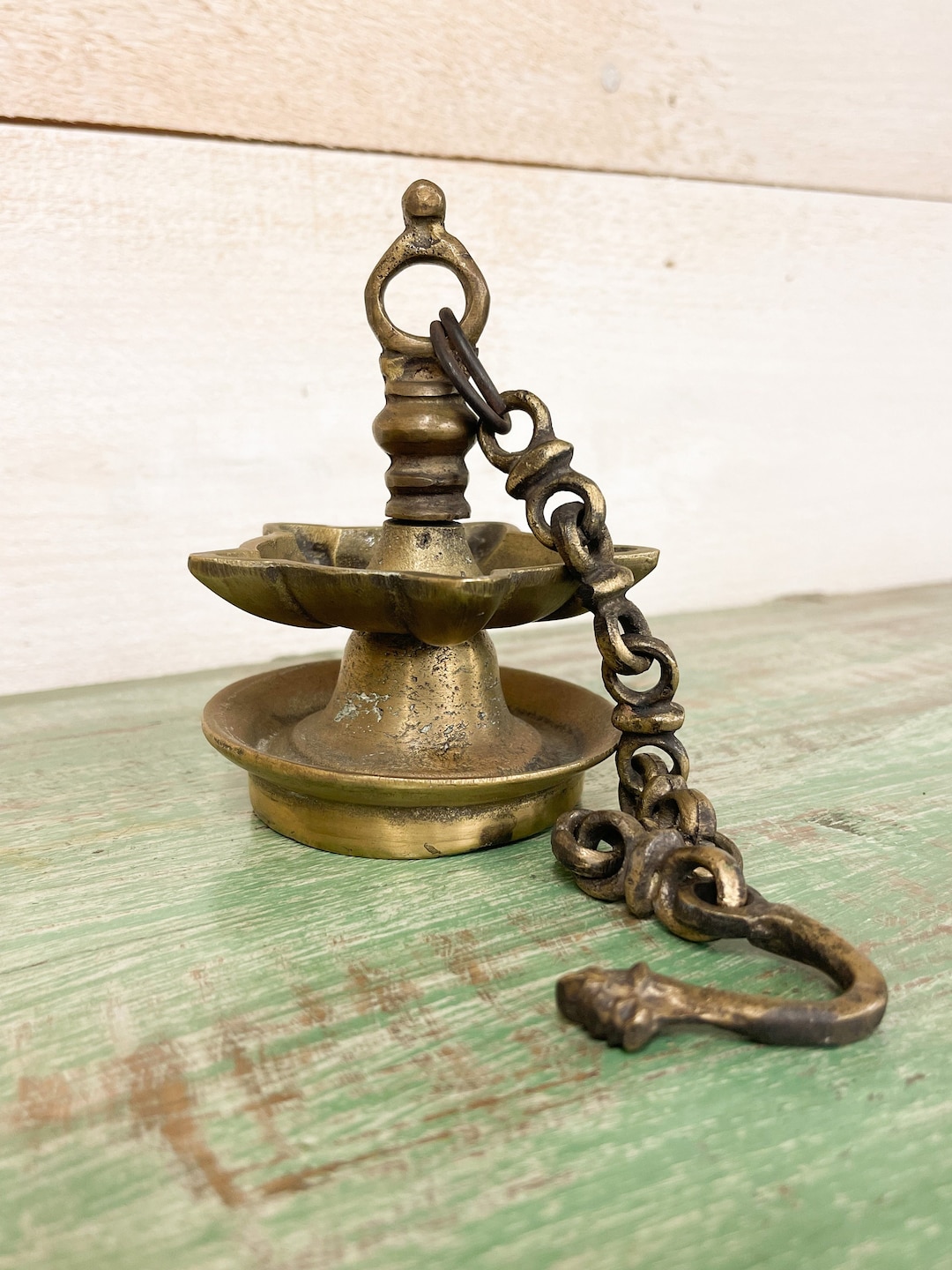 Antique Brass Diya - Indian Oil Lamp - Etsy
