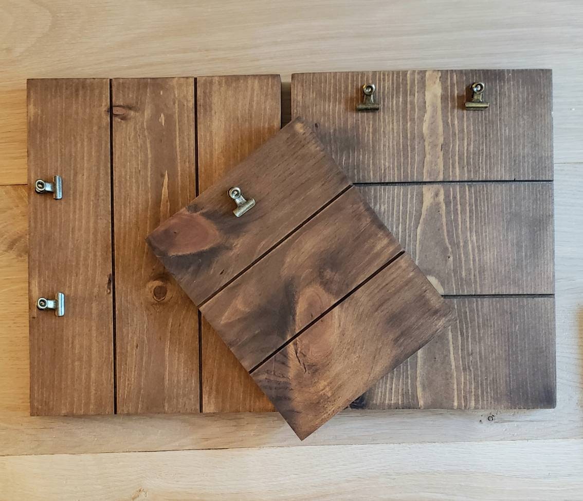 Shiplap Style Rustic Clip Frames 8x10/5x7/4x6 Photo Wall - Etsy