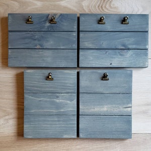 Set of 6 Shiplap Style Rustic Clip Frames, 8x10, Wall Decor, Display ...