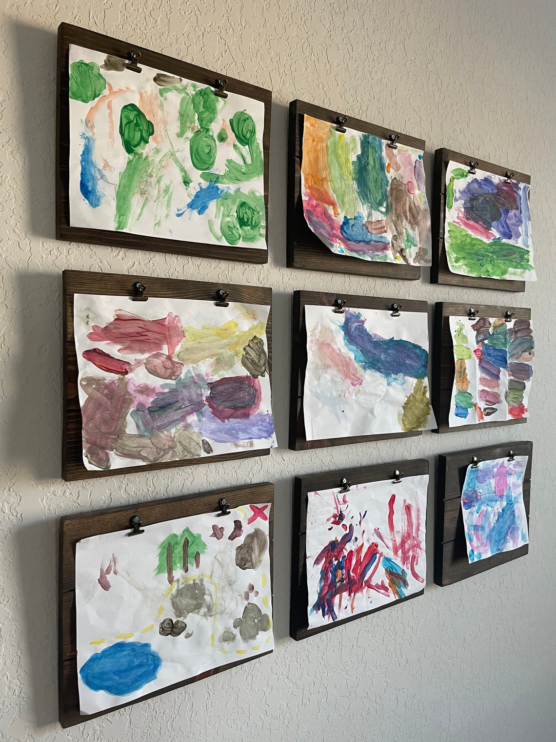 Shiplap Style Rustic Clip Frames 8x10/5x7/4x6 Photo Wall - Etsy