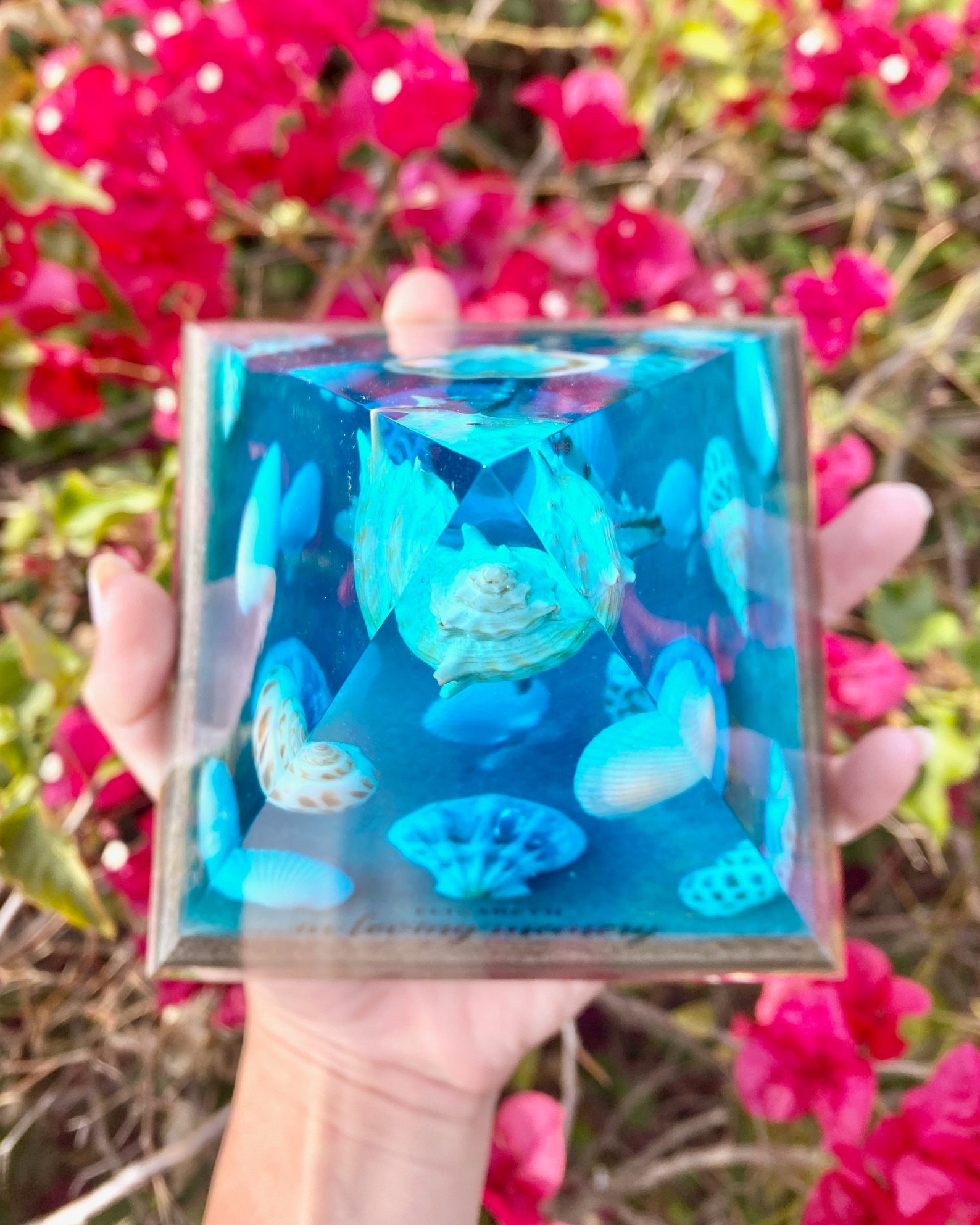 Custom Memorial Pyramid Custom Cremation Ash Resin Pyramid - Etsy