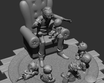 Marvel Stan Lee and Kids STL File, 3D Digital Printing STL File for 3D ...