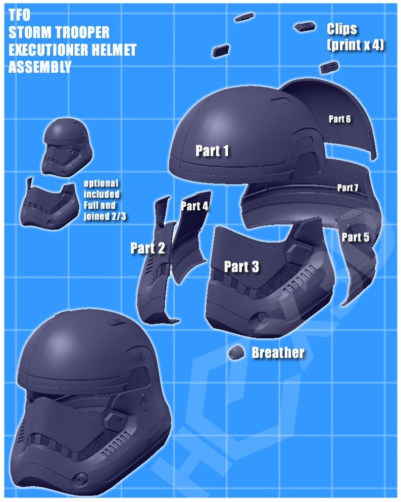 Stormtrooper Executioner Helmet File STL to Print - Etsy