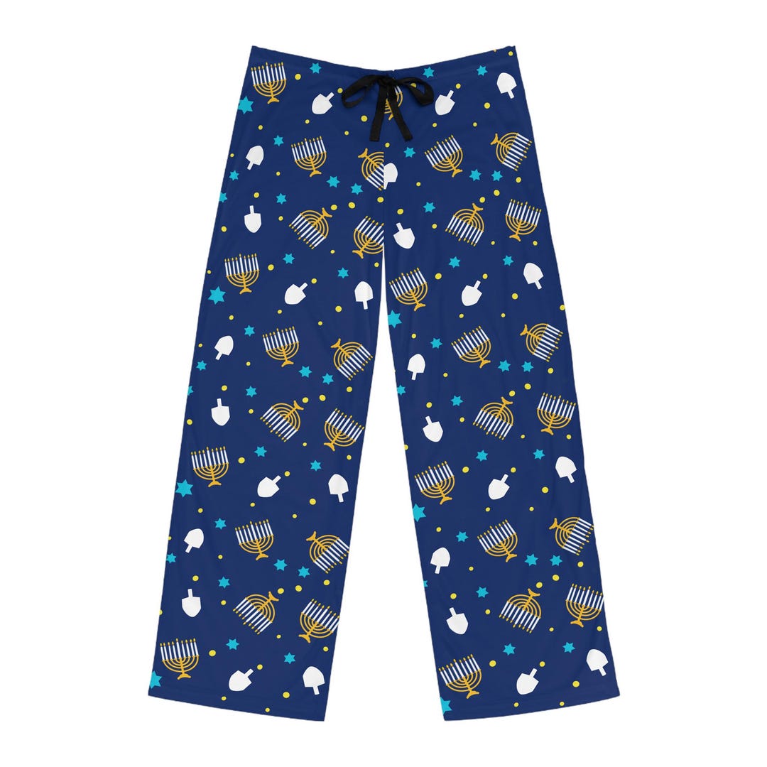 Hanukkah Men's Pajama Pants, Family Holiday Pajamas, Jewish Men's ...