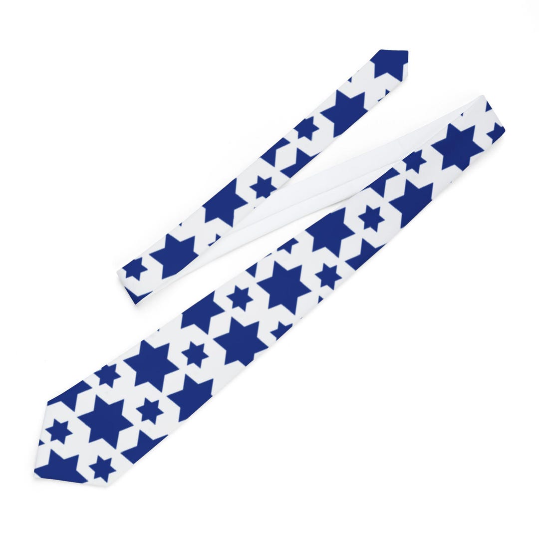 Star of David Tie, Magen David Tie, Bar Mitzvah Tie ,jewish Dad Gift ...