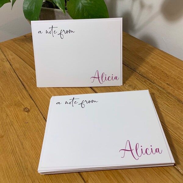 Flat Note Cards - Etsy