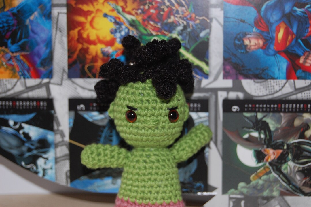 Knitted HULK Comics DC Hero Exclusive Toy Little Sweet Cute - Etsy