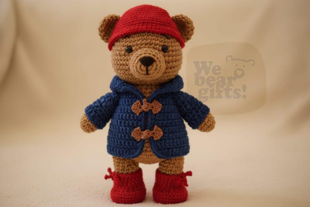 Knitted Clothing Paddington Bear Doll - Custom Outfit, Stylish Gift for ...