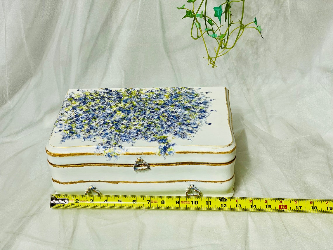 Out of Stock Extra Large Vintage Jewelry Box Hand Painted - Etsy