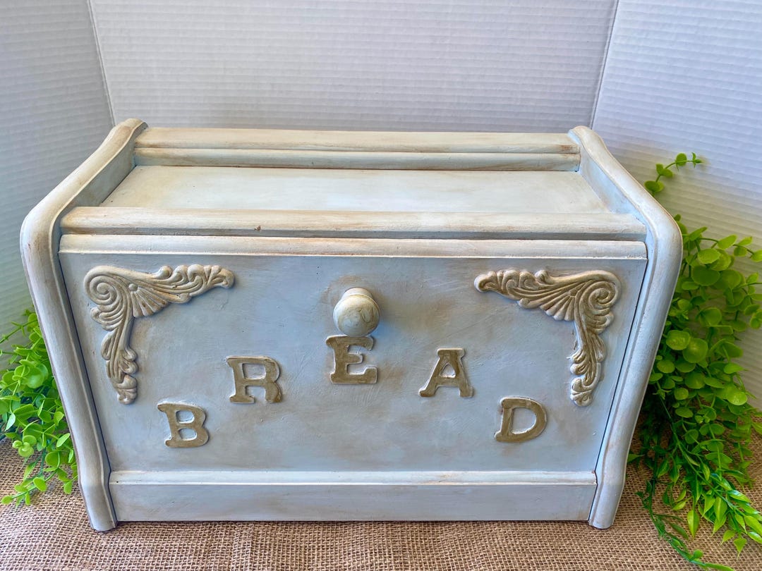 Vintage Bread Box, Counter Top Organizer, French Country Bread Box ...