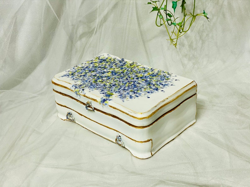 Out of Stock Extra Large Vintage Jewelry Box Hand Painted - Etsy