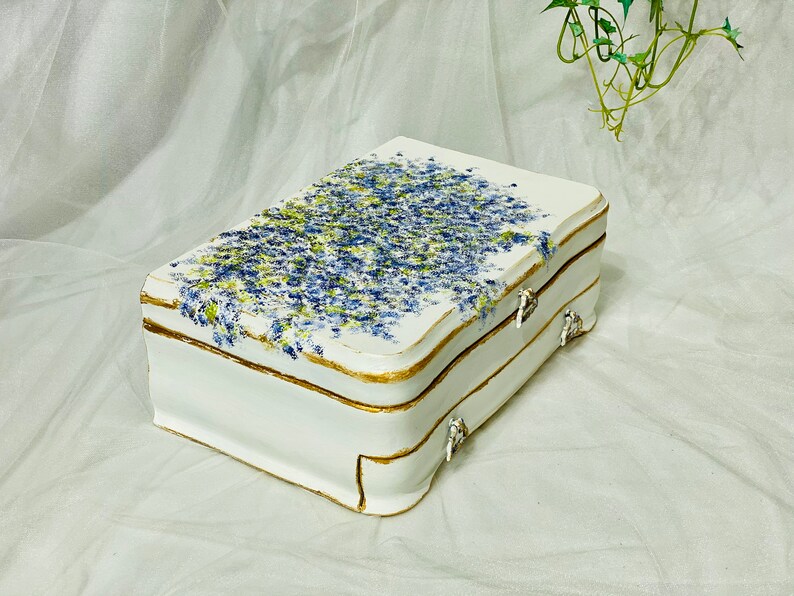 Out of Stock Extra Large Vintage Jewelry Box Hand Painted - Etsy