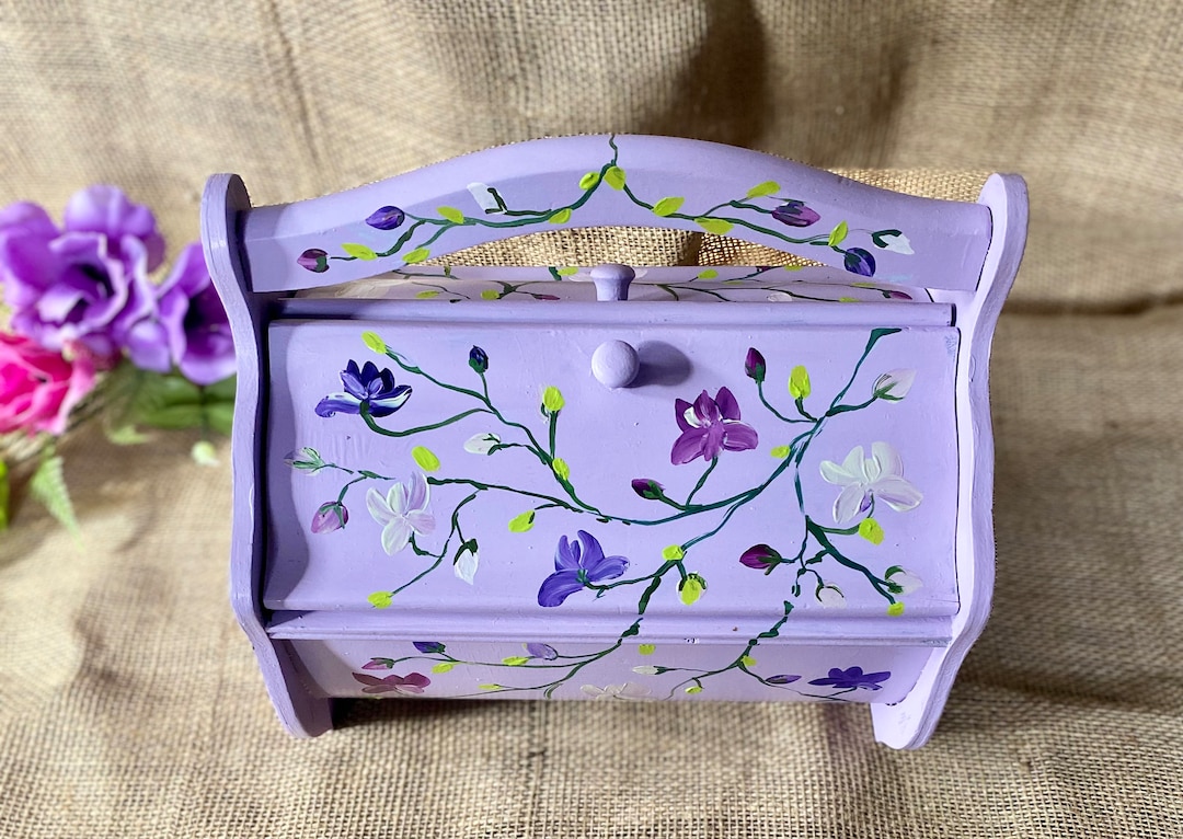 Unavailable, Sold Out! Antique Sewing Box, Unique Knitting Yarn Box ...