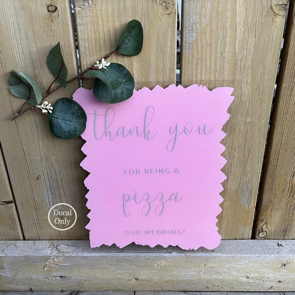 Pizza Wedding Sign - Etsy