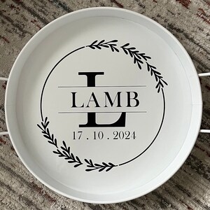 Serving Tray Decals, Custom Decals, Custom Tray Decals, Name Decals ...
