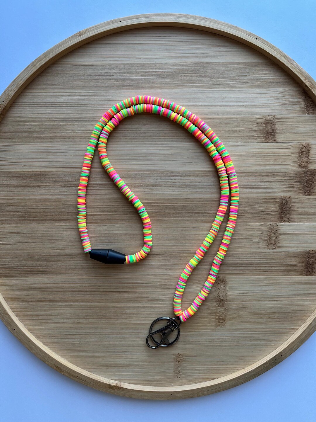 Neon Lanyard, Beaded Lanyard, Teacher Lanyard, Nurse Lanyard, Custom ...