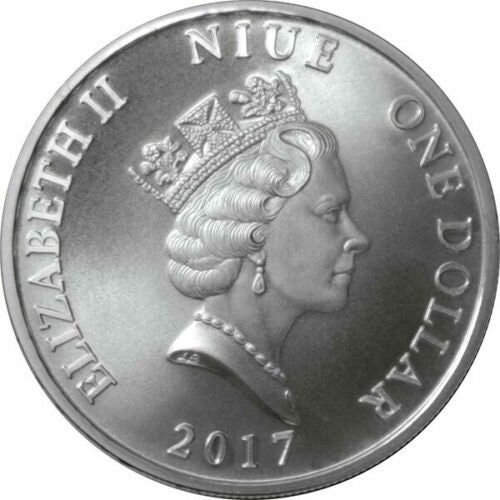2017 1 Troy Oz .999 Fine Niue Guardian Angel Silver Coin in Protective ...