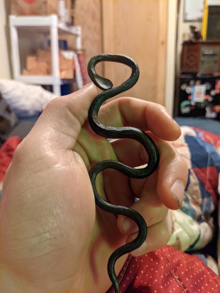 Snake Bottle Opener Hand Forged Blacksmith Gift for Him - Etsy