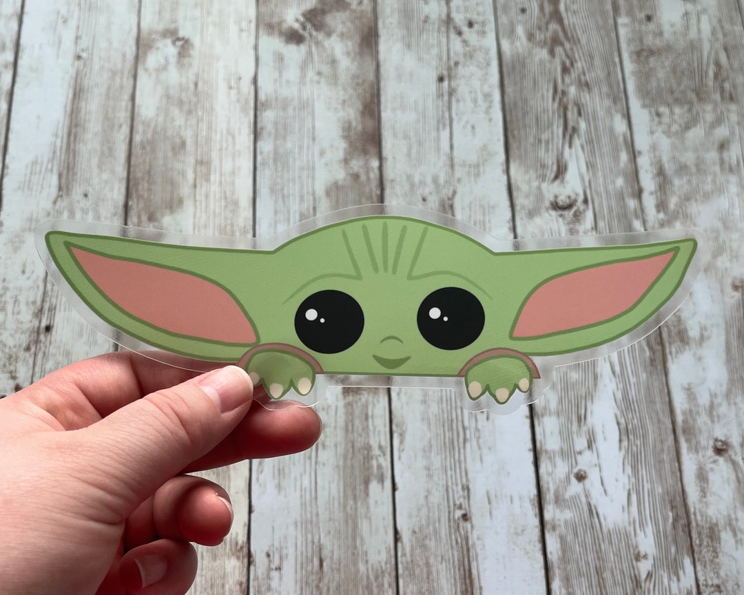 Baby Yoda Waterproof Car Decal Car Sticker & Decal Tumbler - Etsy