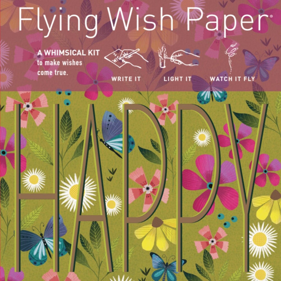 Flying Wish Paper - HAPPY DESIGN! Write It, Light It & Watch It Fly ...