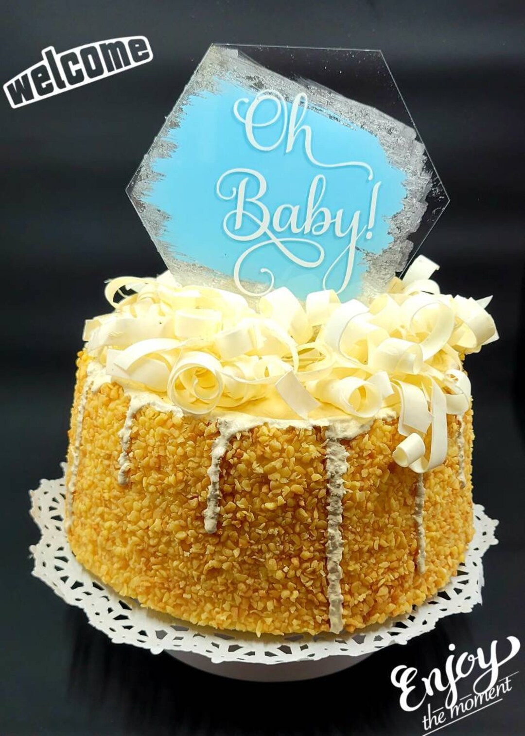 Custom Oh Baby Acrylic Cake Topper! - Etsy