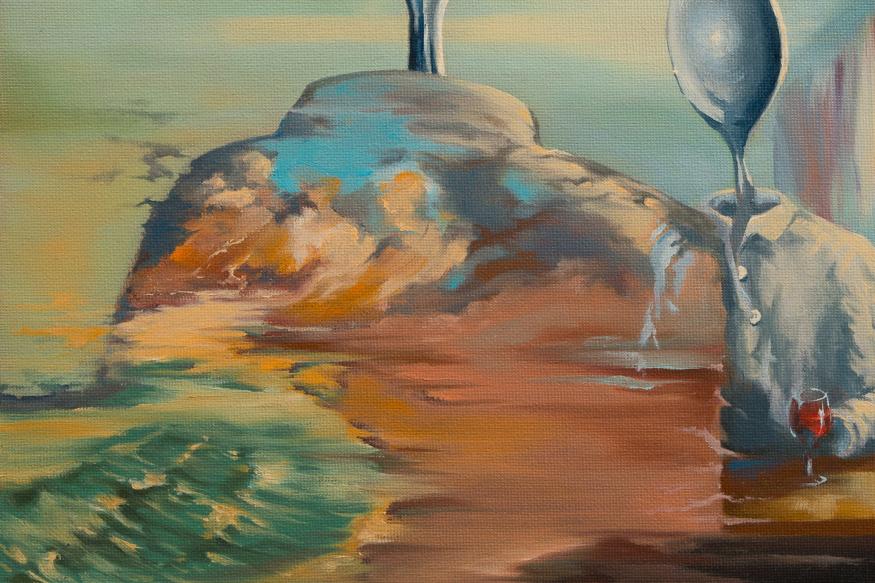 Surreal Painting Dreamy Art Pop Surrealism Original Art-fork, Spoon ...