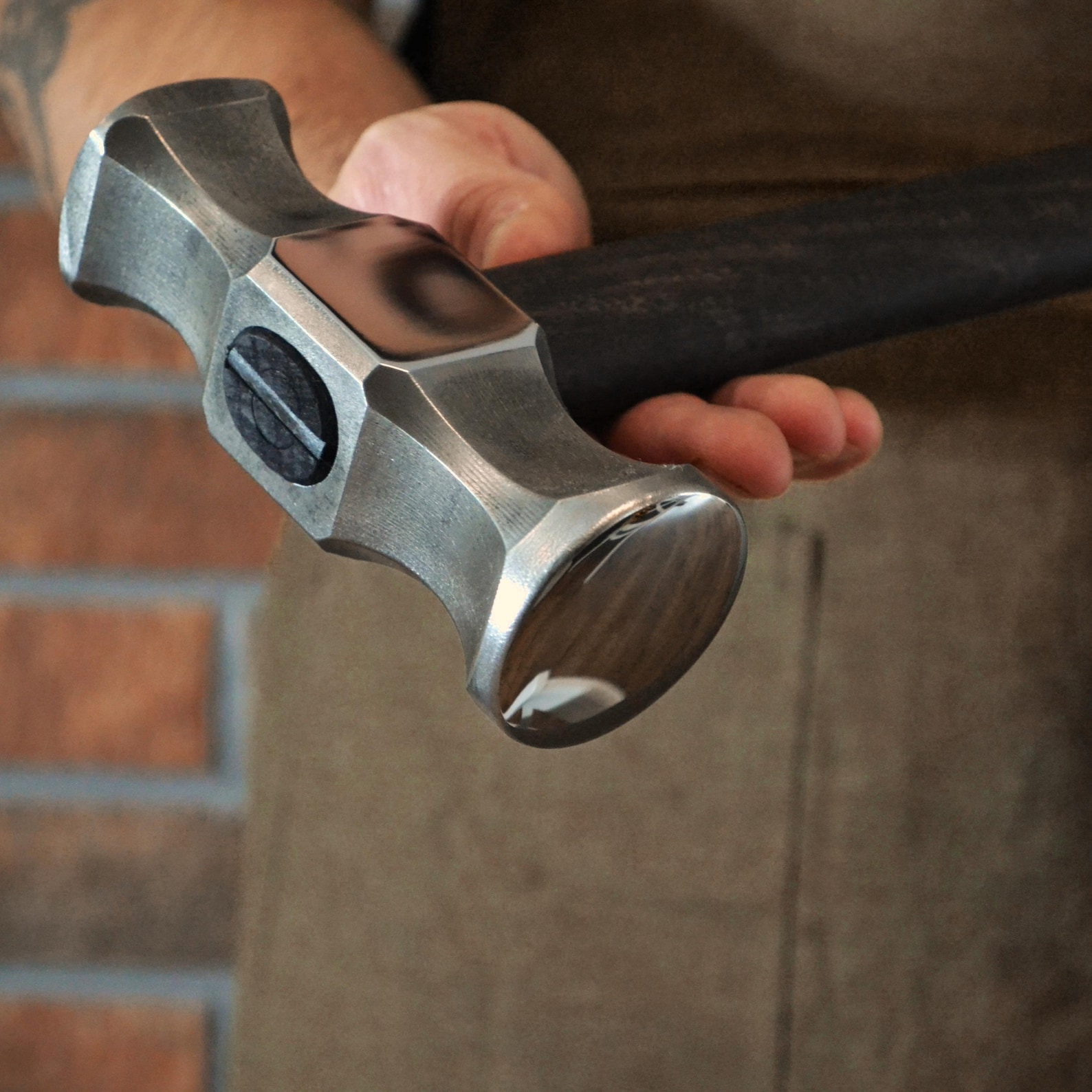 Professional Blacksmith Rounding Hammer – 2lb Forged Steel Hammer ...