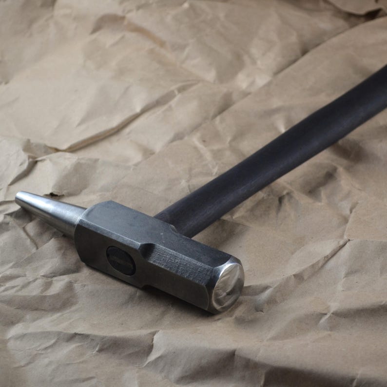 Hand Forged Blacksmith Hammer: Hot Punch Rounding Tool, 2.2lb - Etsy