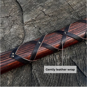 Big Axe With Leather-wrapped Handle Ideal for Outdoor and Professional ...