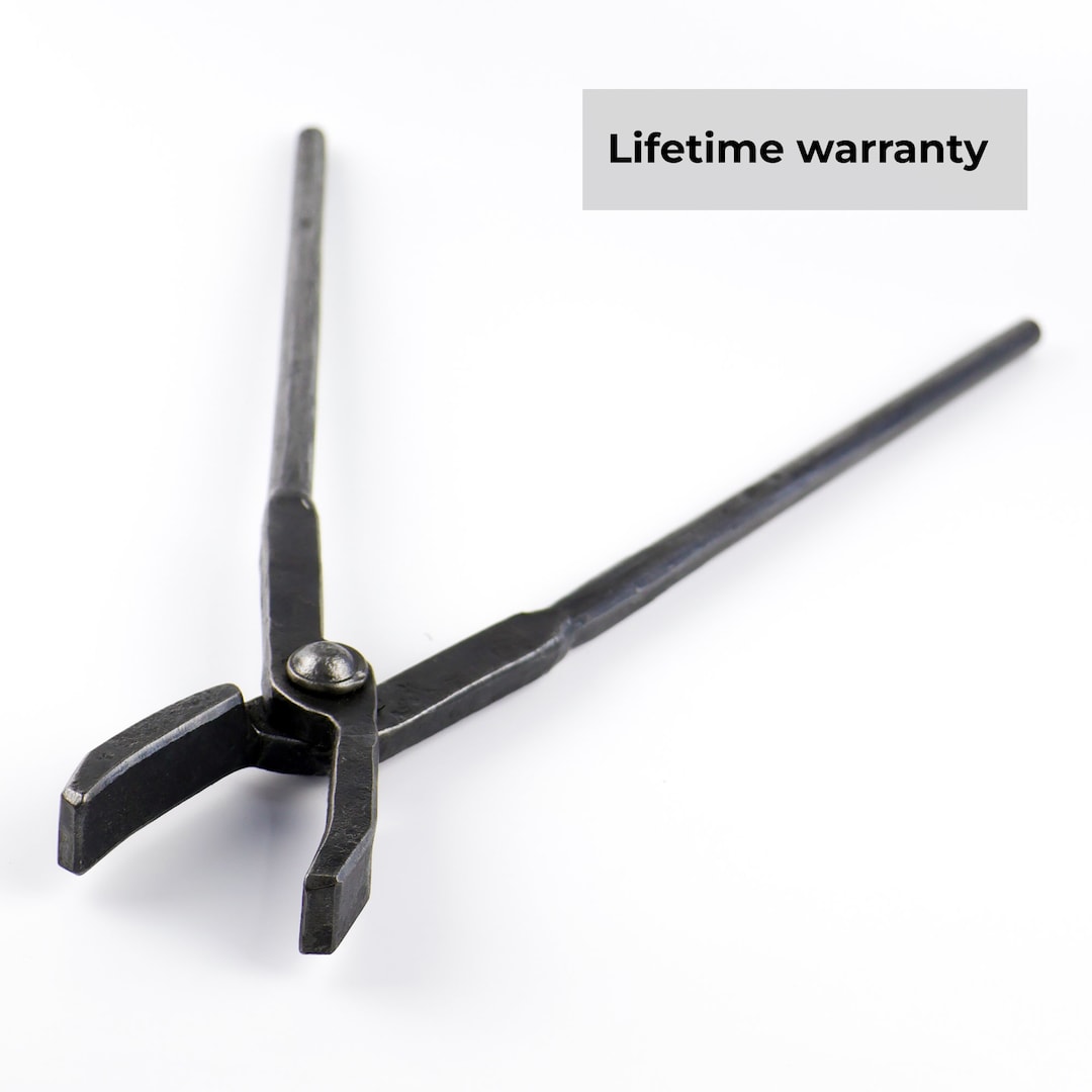 Blacksmith Flat Jaw Tongs Blacksmith Tong Hand Forged, Gifts for ...