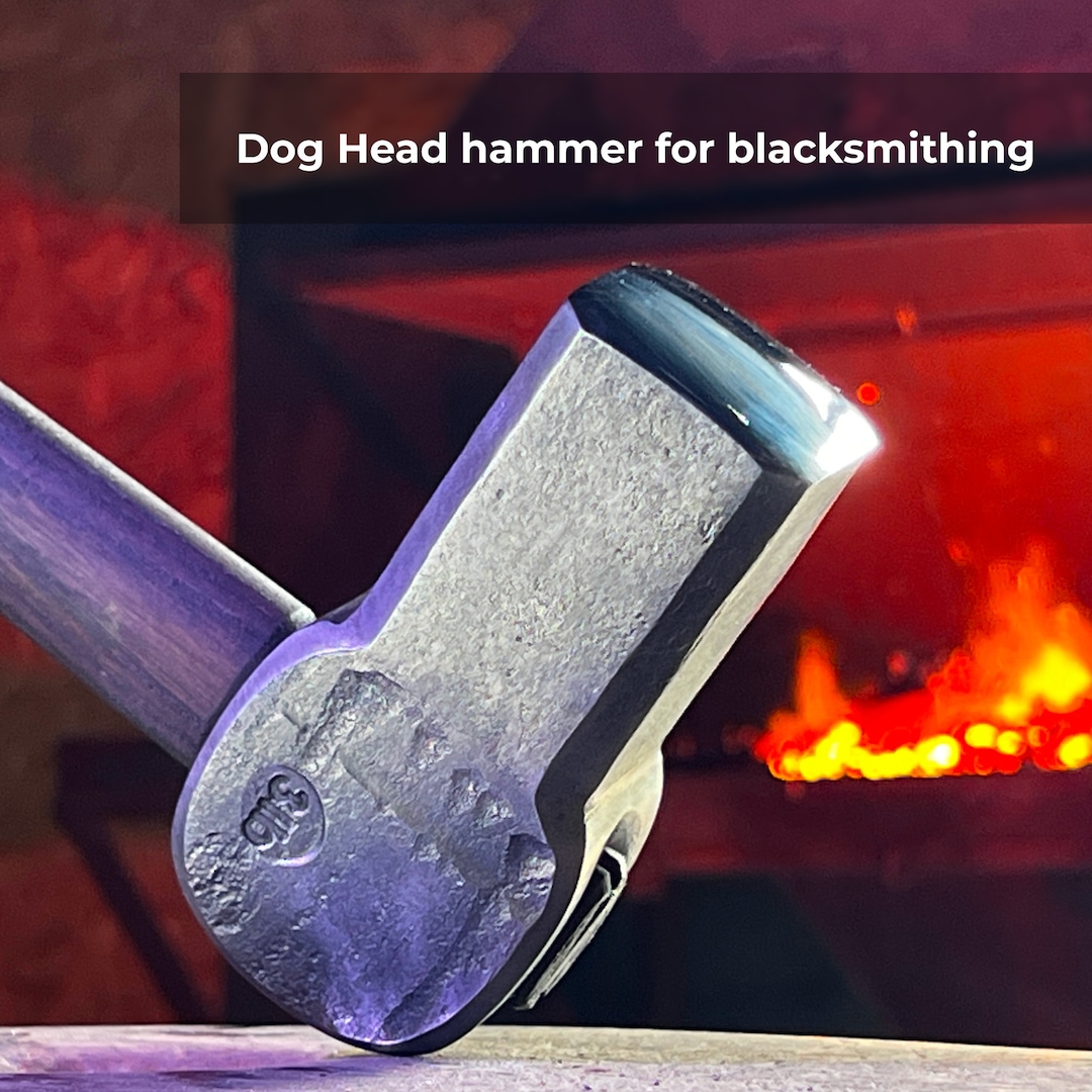 Hand-forged Dog Head Hammer 3lb Premium Steel, Precision Crafted for ...