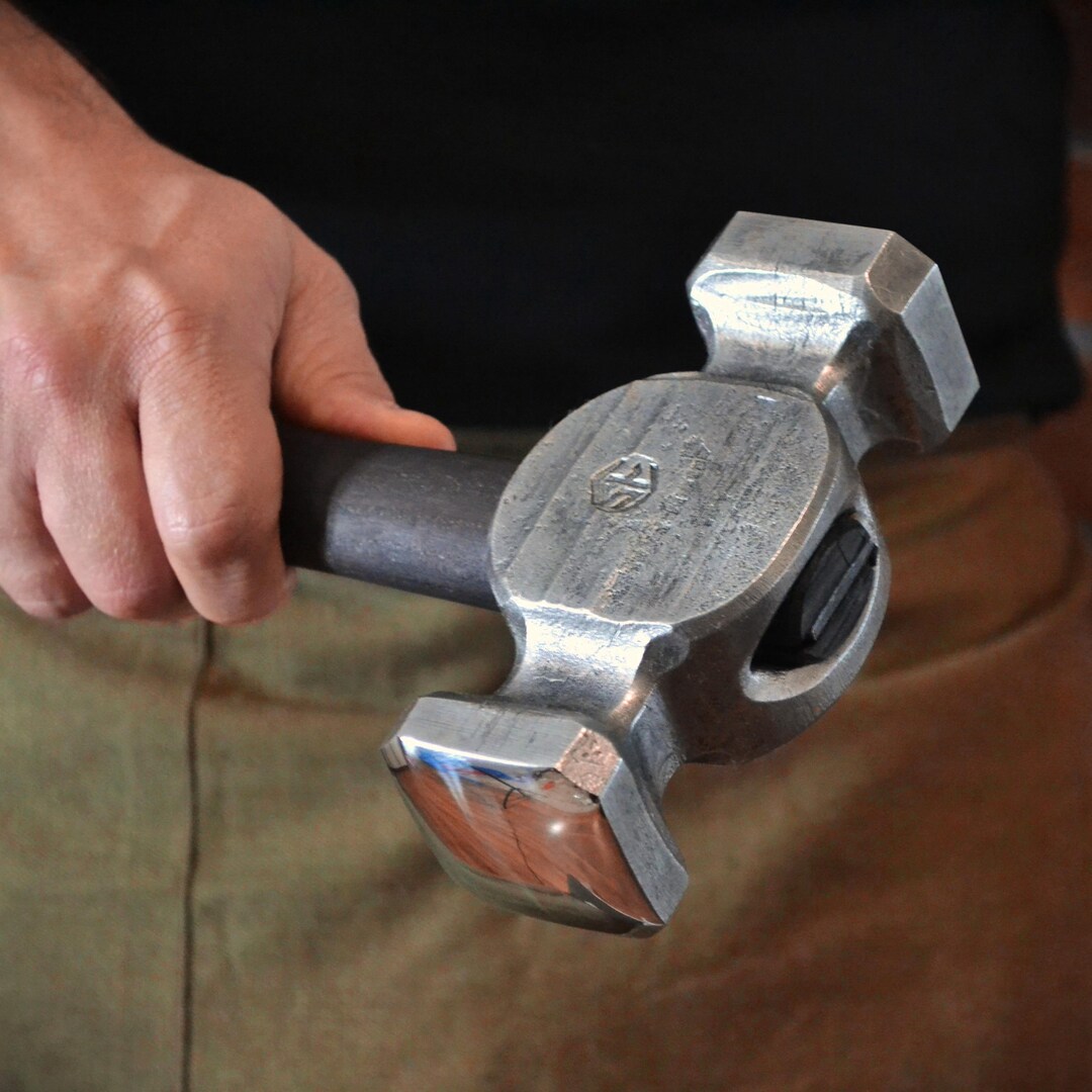 Blacksmith Rounding Hammer: AISI 1080 Steel With Ashwood Handle- for ...
