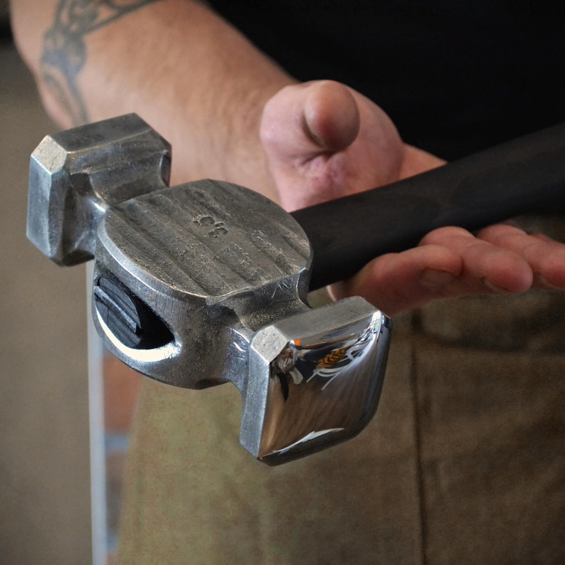 Blacksmith Hammer – Hand-forged Rounding Hammer | AISI 1045 Steel Head ...