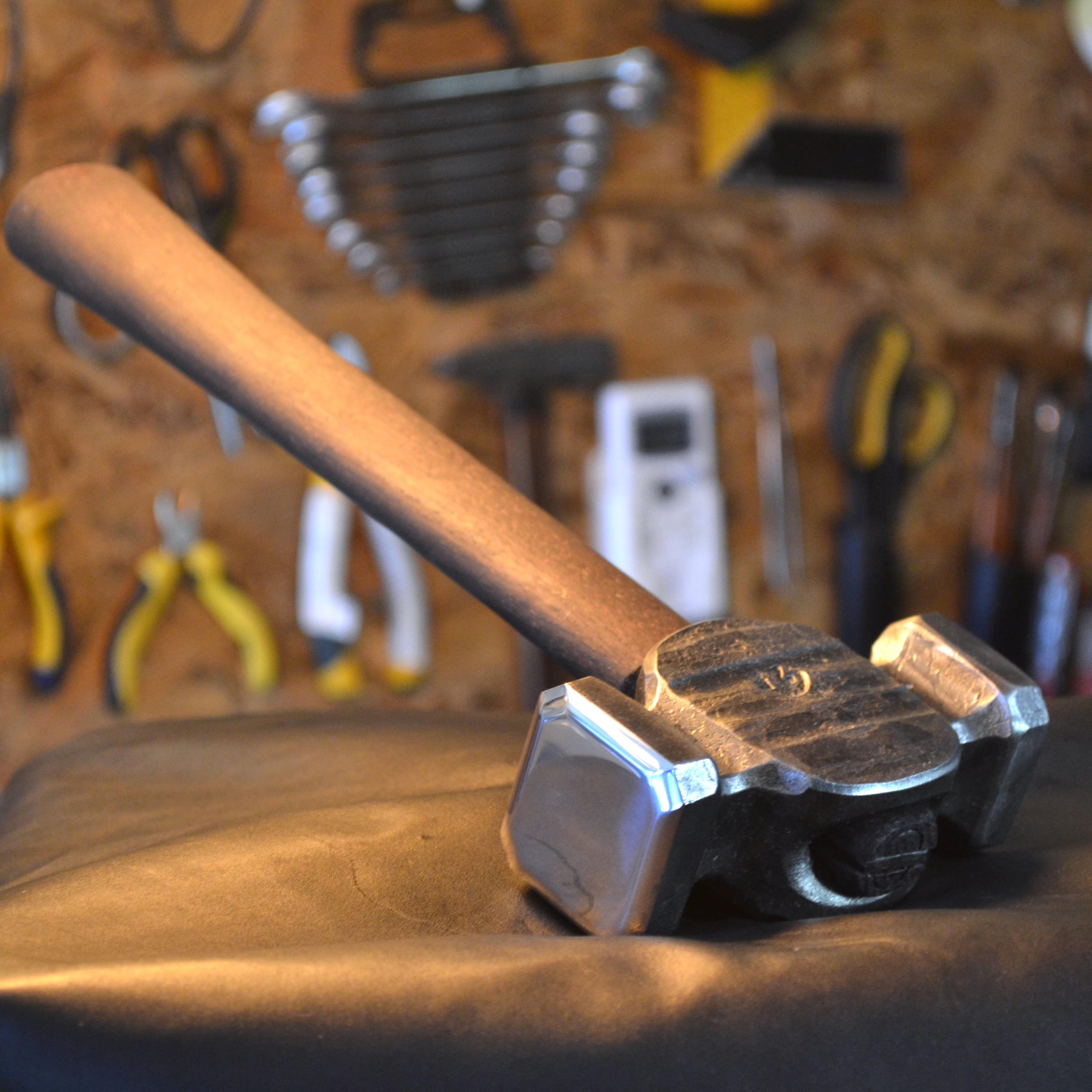 2.5lbs Rounding Hammer for Blacksmithing Durable C 70W2 Steel Etsy