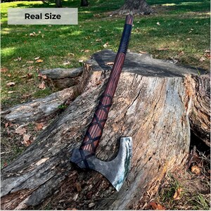 Big Axe With Leather-wrapped Handle Ideal for Outdoor and Professional ...