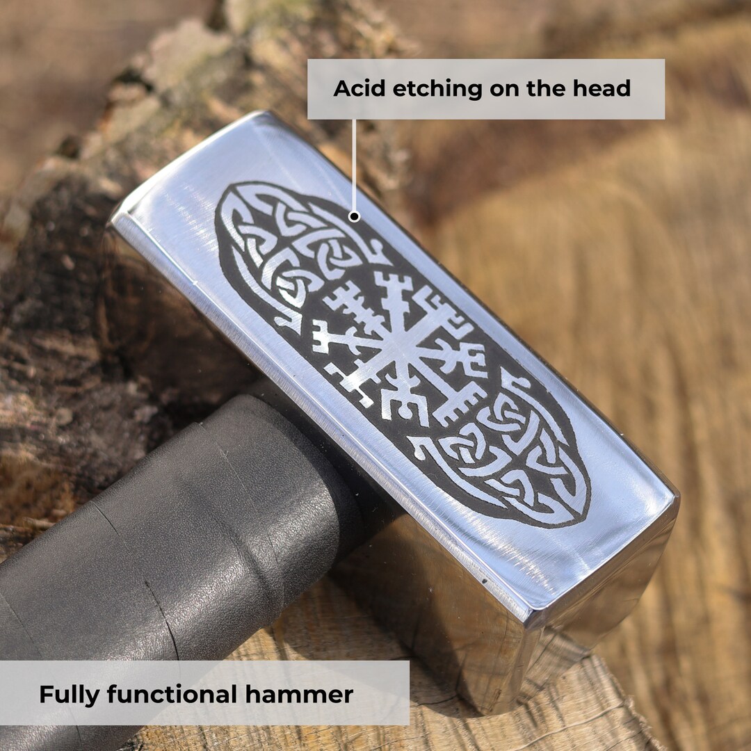 Viking Battle Hammer, Blacksmith Hammer, War Hammer Functional, Norse ...