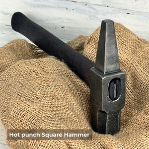 Blacksmith Hot Punch Rounding Hammer 2.2lb Square Punch - Etsy