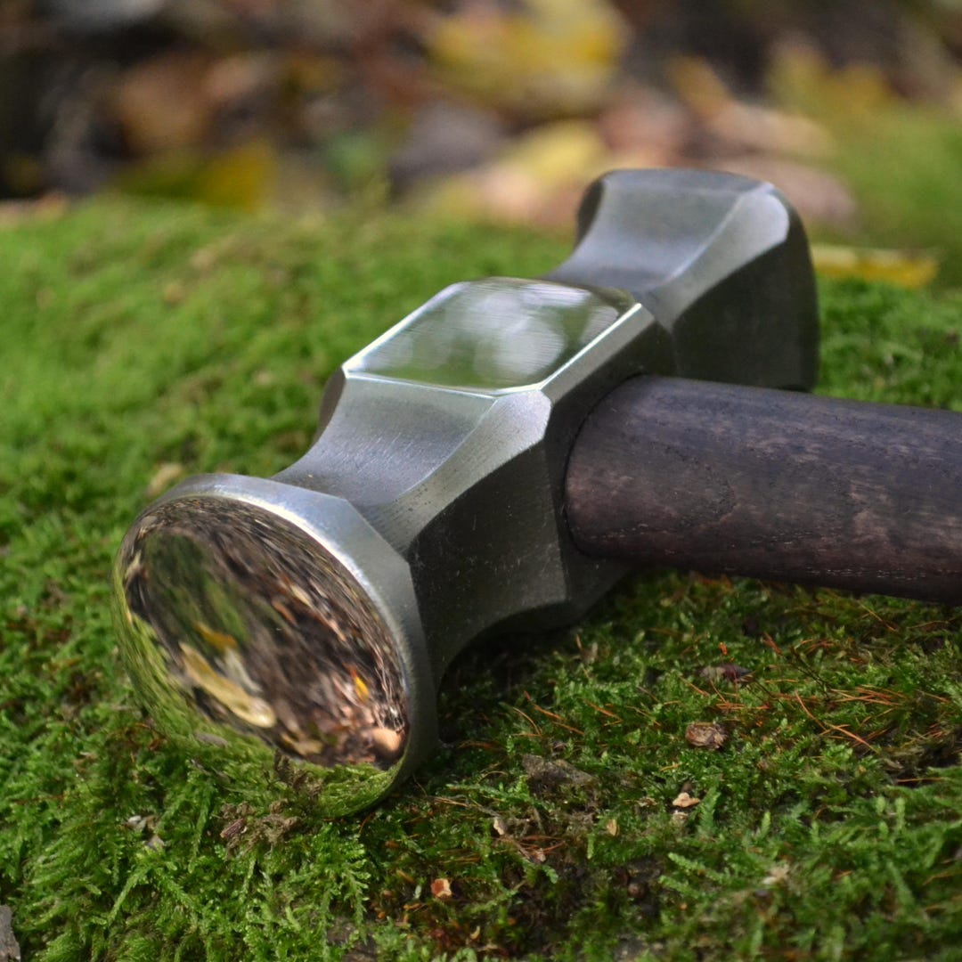Blacksmith Rounding Hammer – Forged Steel AISI 1080 | Double-faced Tool ...