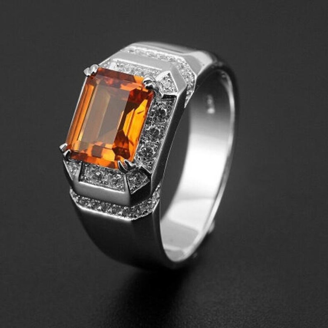 Unique Yellow Topaz Ring-golden Topaz Ring-yellow Gems Ring-925 Silver ...