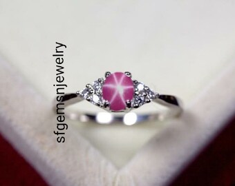 Star Ruby Ring | Etsy