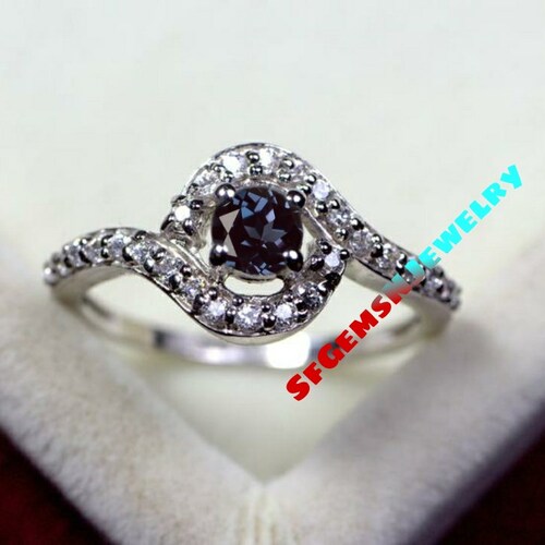 Fine Alexandrite Ring Promise Ring June Birthstone Octagon Cut - Etsy