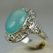 Chalcedony Silver Ring 925 Solid Sterling Silver Ring Handmade - Etsy