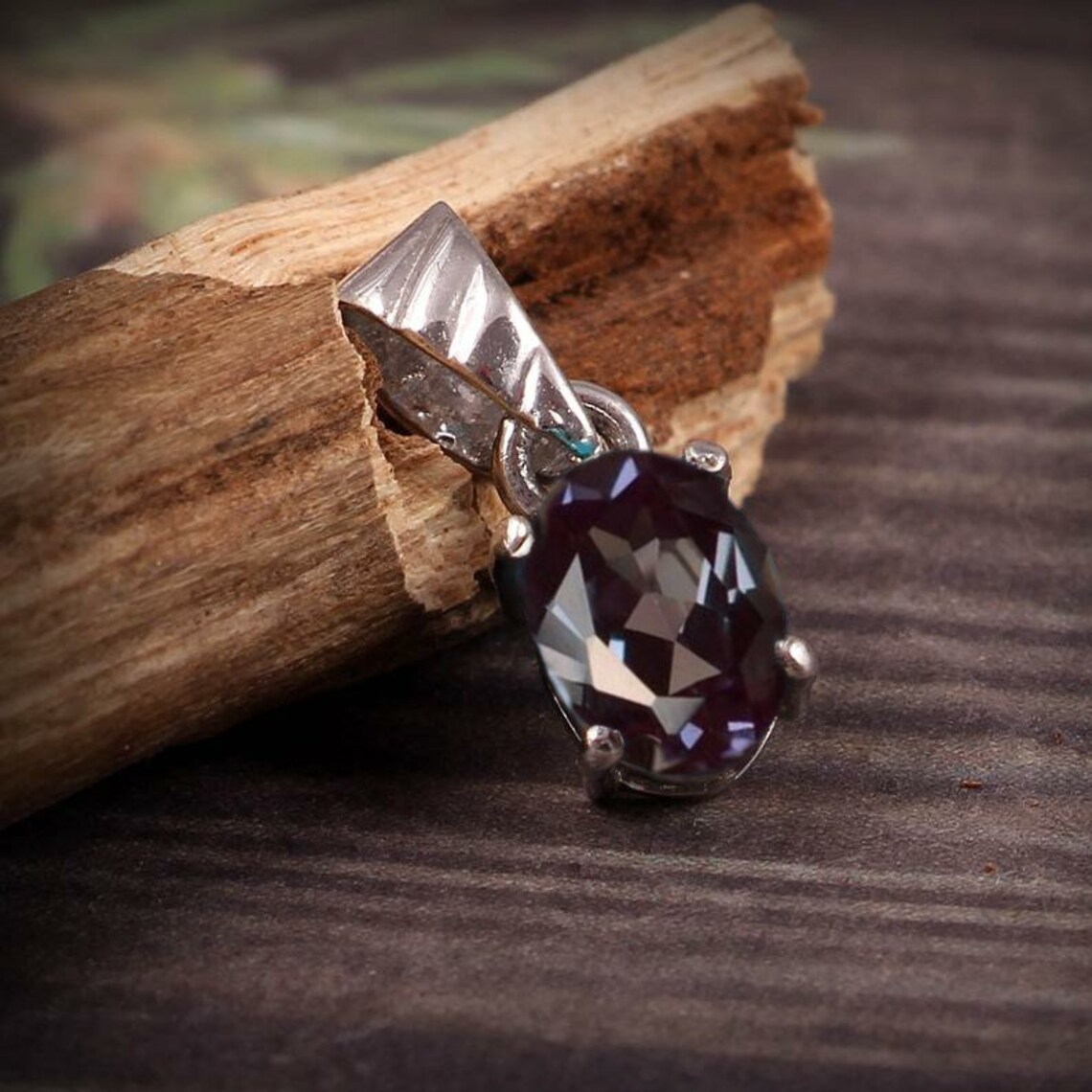 Lab Alexandrite Pendant 925 Sterling Silver Alexandrite | Etsy