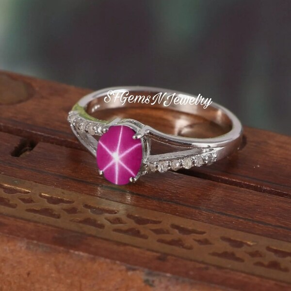 Ruby Engagement Ring - Etsy