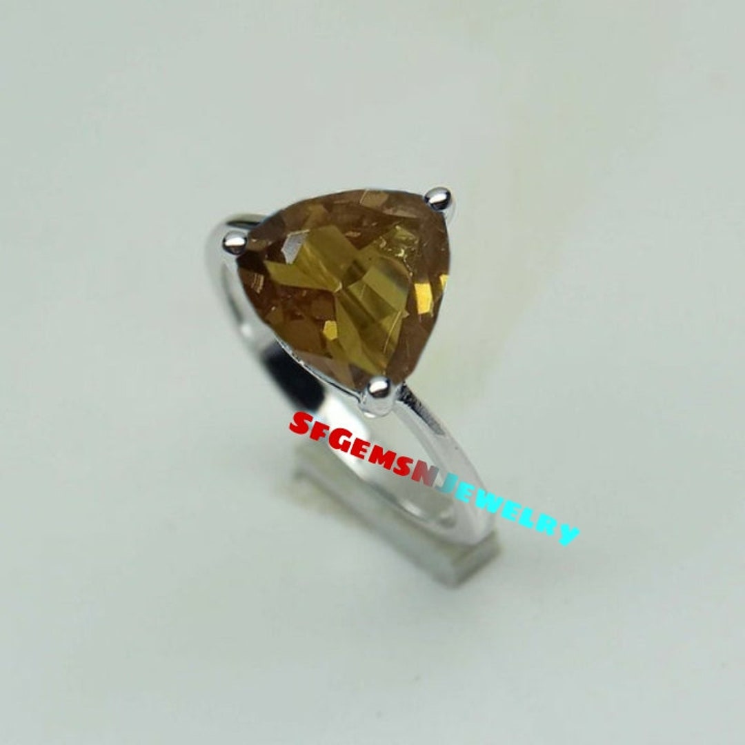 Trillion Zultanite Ring-unique Ring-colour Changing Gems Ring-zultanite ...