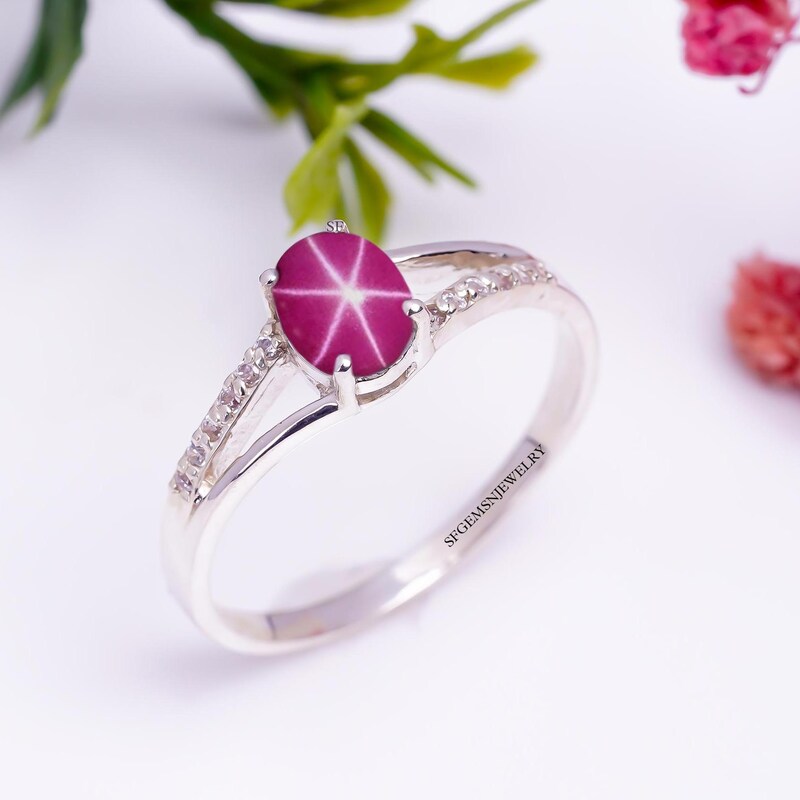 Star Ruby Ring - Etsy
